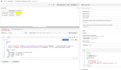 Table Panel Color Code Time Range Dashboards Grafana Labs