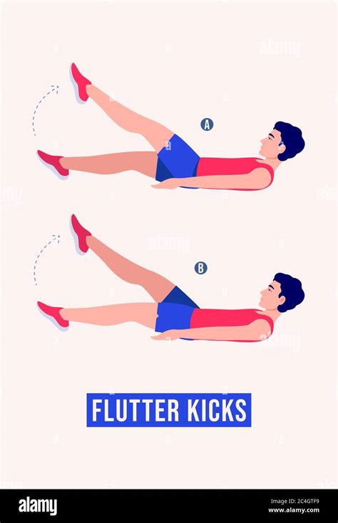Flutter Kicks Exercise Flutter Kick Leg Raises By Angel Ehrlich