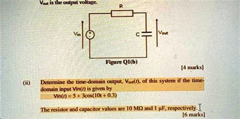 solved ii vout is the output voltage vin r figure q1 b vout [4
