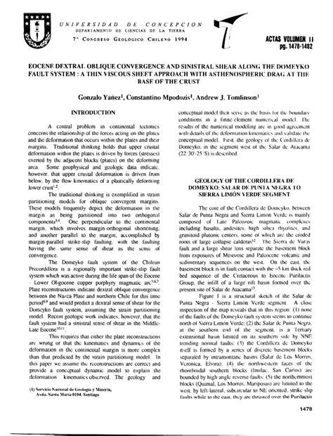 Pdf Eocene Dextral Oblique Convergence And Sinistral Shear Along The