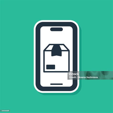 녹색 배경에 분리된 앱 배달 추적 아이콘이 있는 파란색 모바일 스마트폰 소포 추적 벡터 감시에 대한 스톡 벡터 아트 및 기타 이미지 감시 개념 검색 Istock