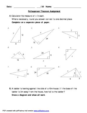 PDF Factory Pthagorean Theorom Complete With Ease AirSlate SignNow