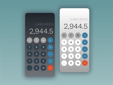 Daily Ui 004 Calculator Behance