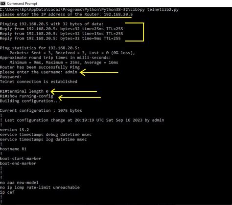 getting started router access through telnet python scripts ccna