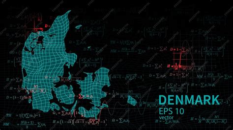 Premium Vector Technology Vector Map Of Denmark Connection Futuristic Modern Website