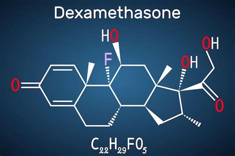 Premium Vector Dexamethasone Molecule This Antiinflammatory Medication