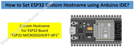 How To Set Esp32 Custom Hostname Using Arduino Ide
