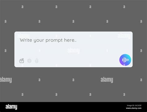 Prompt Search Bar For Ai Artificial Intelligence Large Language Model User Interface Design