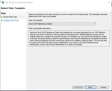 Create A Rule To Send Ldap Attributes As Claims Microsoft Learn