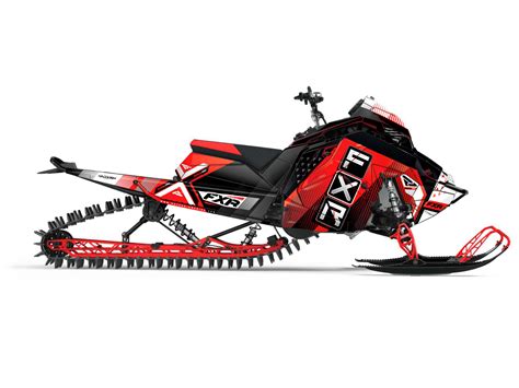 Polaris Snowmobile Fxr Marginal Graphic Kit Red Kutvek