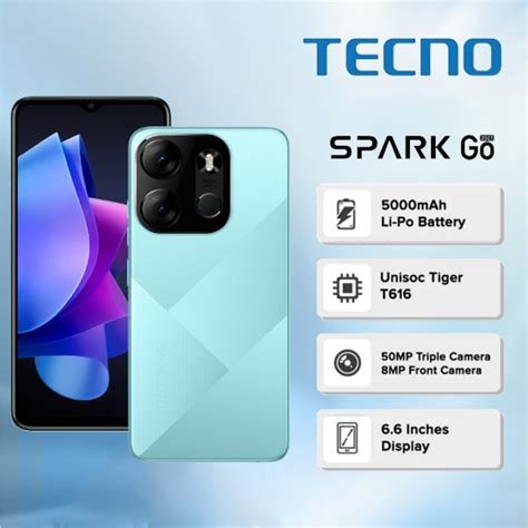 Phone Tecno Spark Go Gb Ram Gb Rom Gb Gb Mah W Battery Cellphone Cod Lazada Ph
