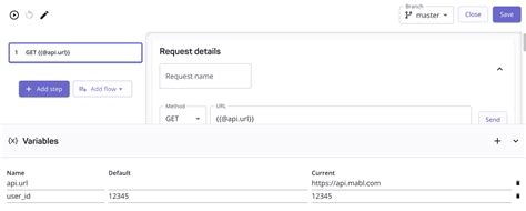 sharing variables between tests mabl help