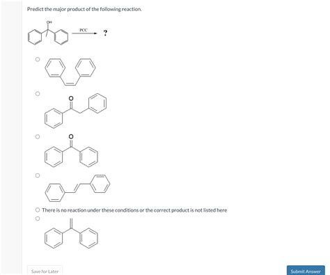 Solved Predict The Major Product Of The Following
