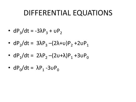Markov Model For Tmr System With Repair Pptx