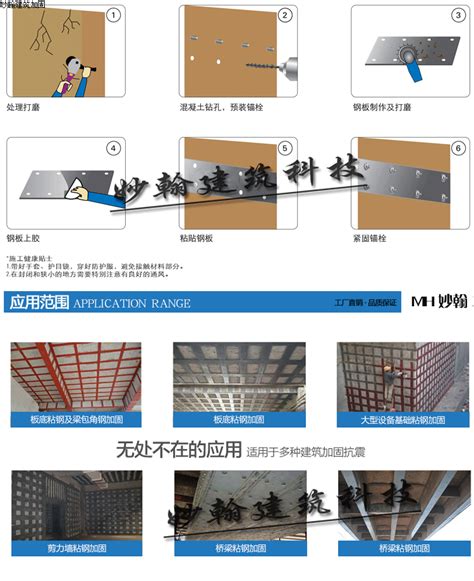 上海MH牌粘钢胶厂家外粘型粘贴钢板加固建筑专用粘钢结构胶A级 加固之家材料设备中心
