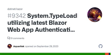 System TypeLoadException Utilizing Latest Blazor Web App Authentication