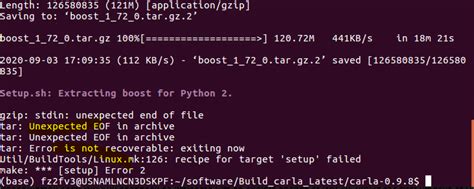Issue While Running Make Launch Gzip Stdin Unexpected End Of File