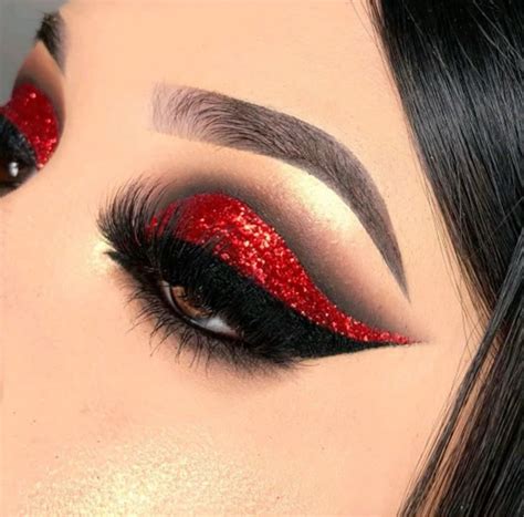 Red Makeup In 2024 Red Eye Makeup Red Makeup Smokey Eye Makeup