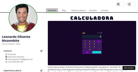 Blog Personal Codesandbox