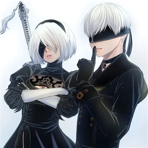 2b And 9s [art By Mitsuki Nite] Nier Nier Automata Automata Neir