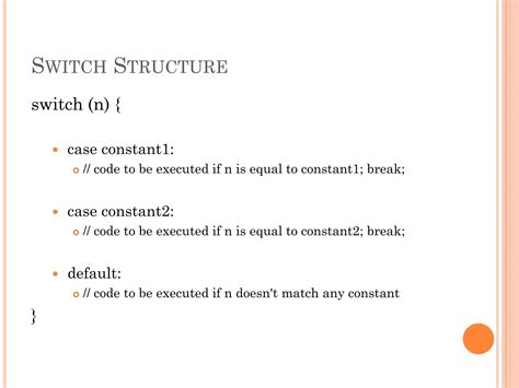 Control Flow Statements And Datatypes In C Ppt