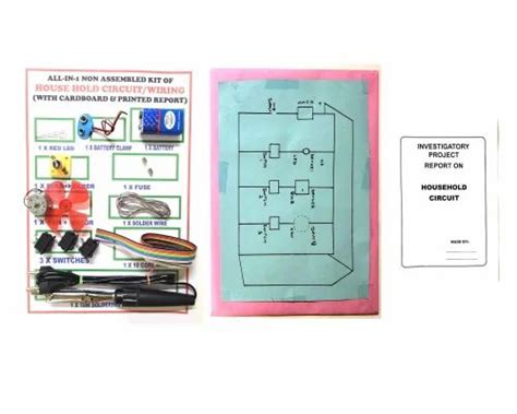 Household Circuit Physics Investigatory Project Kit With Printed Report