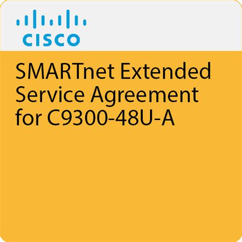 Cisco Smartnet Extended Service Agreement Con Snt C93004ua Bandh