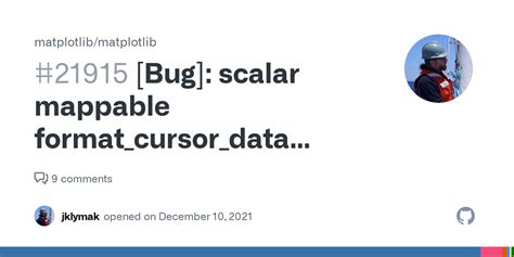 Bug Scalar Mappable Formatcursordata Crashes On Boundarnorm · Issue 21915 · Matplotlib