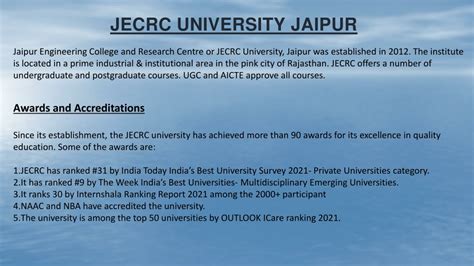 Ppt Jecrc University Jaipur Powerpoint Presentation Free Download Id 11803136
