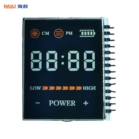 custom energy meter display 7 segment monochrome va lcd screen lcd