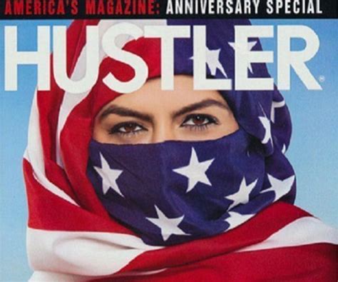 Hustler Covers Us Flag Hijab Wearing Model Goes Braless