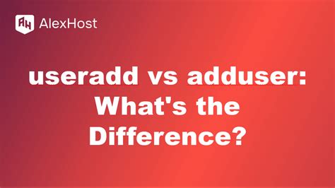 Useradd Vs Adduser Whats The Difference ⋆ Alexhost Srl