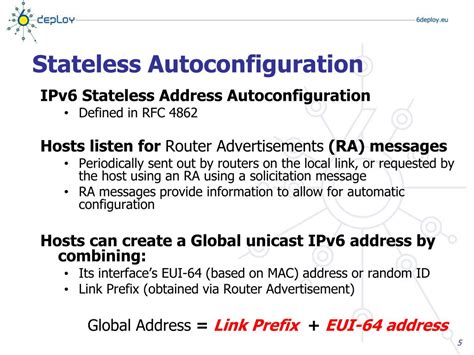 Ppt Ipv6 Address Autoconfiguration Stateless And Stateful Powerpoint