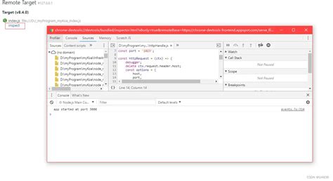 Nodejs 8之后node Inspector报错如何解决node Inspect无法使用 Csdn博客