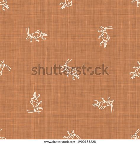 Seamless Background Grasshopper Pest Gender Neutral Stock Illustration