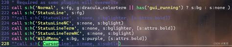 【vim】dracula 配色设置 vim改字体和背景颜色 csdn博客