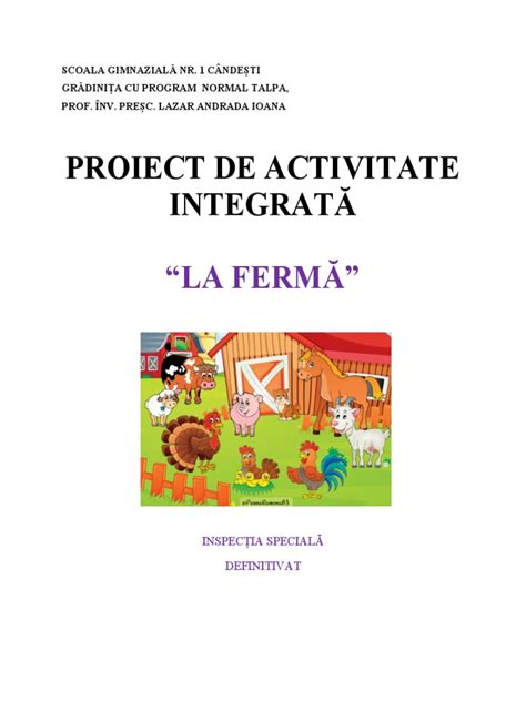 Model Proiect Pdf