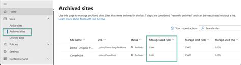 Archive Sharepoint Online Sites Using M365 Archive Feature Denis
