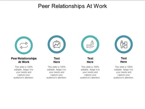 Peer Relationships At Work Ppt Powerpoint Presentation Slides Infographics Cpb Presentation