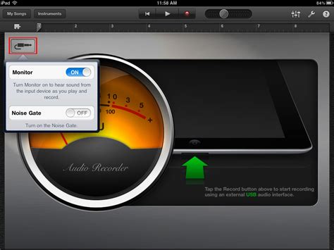 How To Use Sonic Port Vx Sonic Port With Garageband Ios App Sonic Port Devices Mobile In