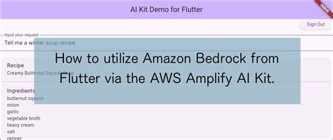 Flutter X Amplify Ai Kit Recipe App Development Dev Community