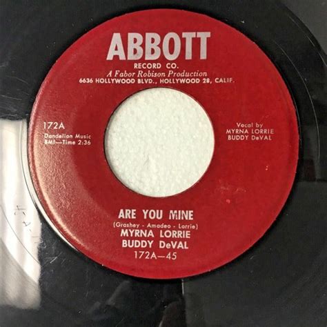 Myrna Lorrie “are You Mineyou Bet I Kissed Him” Abbott Records Vgz102