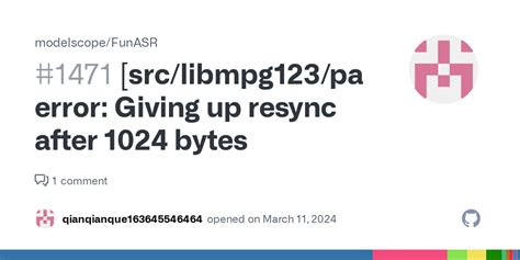 Srclibmpg123parsecwetwork1365 Error Giving Up Resync After