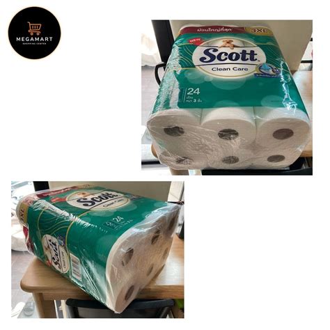 สก๊อตต์ Scott คลีนแคร์ หนา 3 ชั้น 3xl 24 ม้วน กระดาษทิชชู่ม้วน สกอตทิชชู ทิชชู่ม้วน Megamart