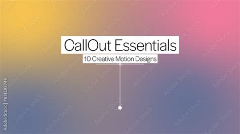 Callout Essentials With Control Panel Stock Template Adobe Stock
