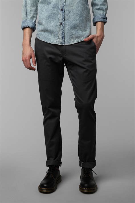 Urban Outfitters Dickies Skinny Straight Work Pant In Black For Men Charcoal Lyst