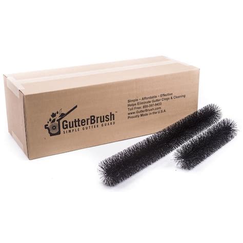 Gutterbrush Simple Gutter Guard Standard 5 In 105 Ft Pack Leaf Filter Brush Gutter Guard 5in
