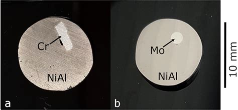 Nial With Embedded Cr And Mo A Nial Cr Coarse Composite B Nial Mo