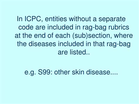 PPT INTERNATIONAL CLASSIFICATION OF PRIMARY CARE ICPC PowerPoint