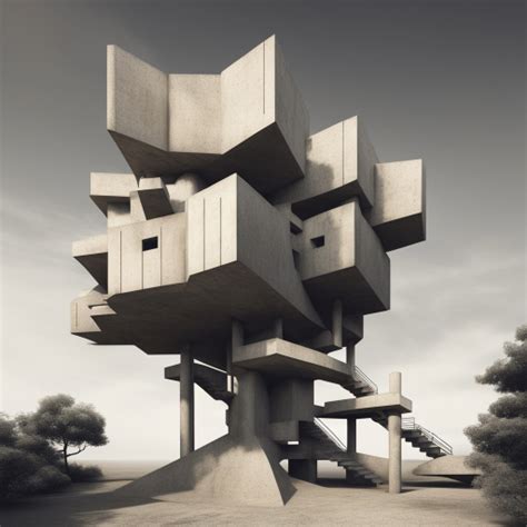 Brutalist Architecture Generator